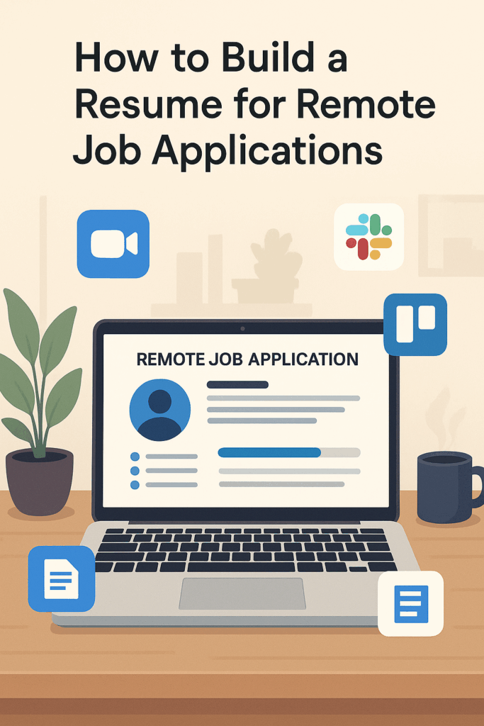 How to Build a Resume for Remote Job Applications - Work From Home