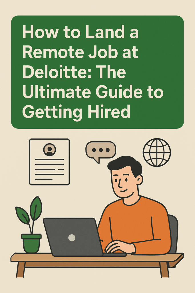 How to Land a Remote Job at Deloitte: The Ultimate Guide to Getting ...